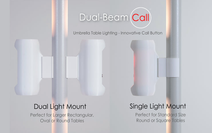 Dual Beam Umbrella & Table Light System – FUEL Lighting Systems
