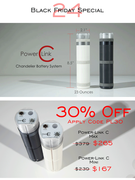 Power-Link C Chandelier Battery System – FUEL Lighting Systems